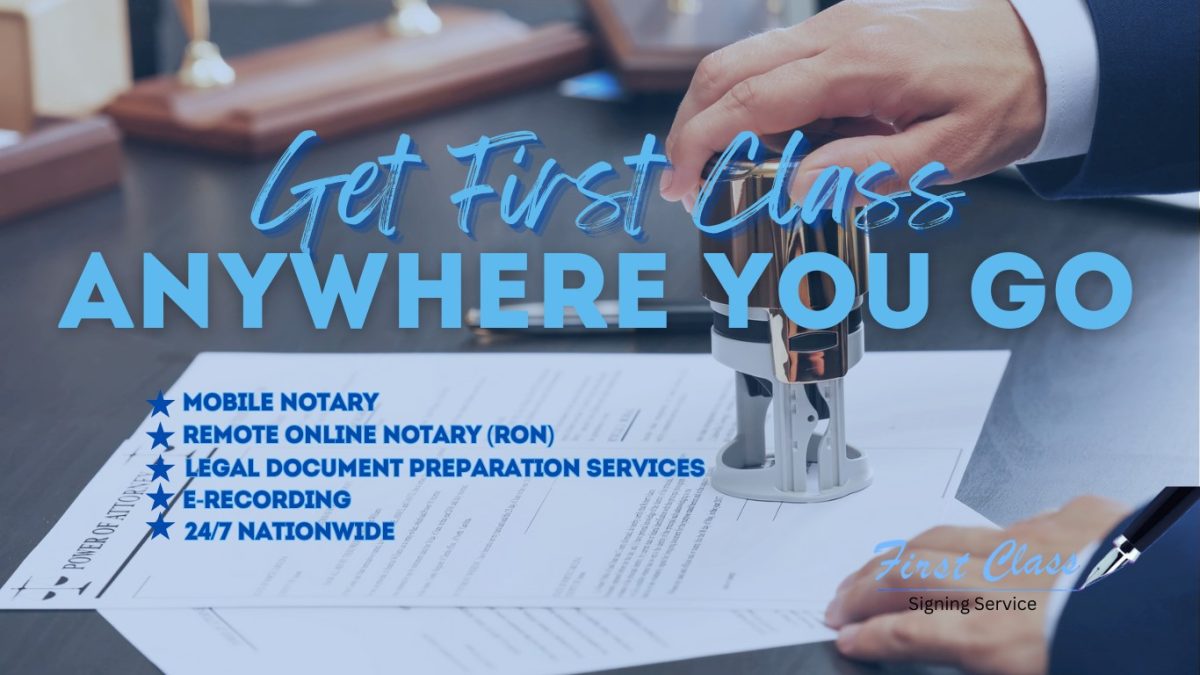 Florida Mobile Notary & Remote Online Notary | First Class Signing Service