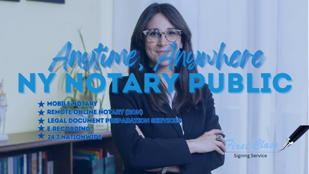 New York Mobile Notary & Remote Online Notarization | First Class ...