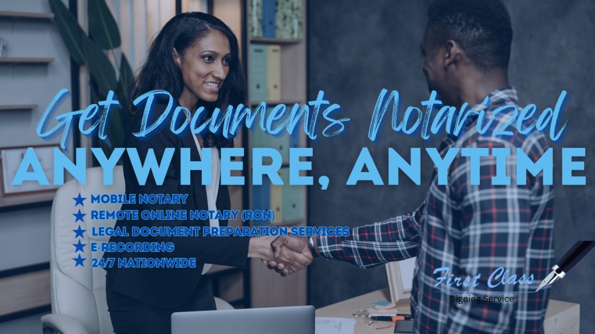 Ohio Mobile Notary & Remote Online Notarization Services | First Class ...