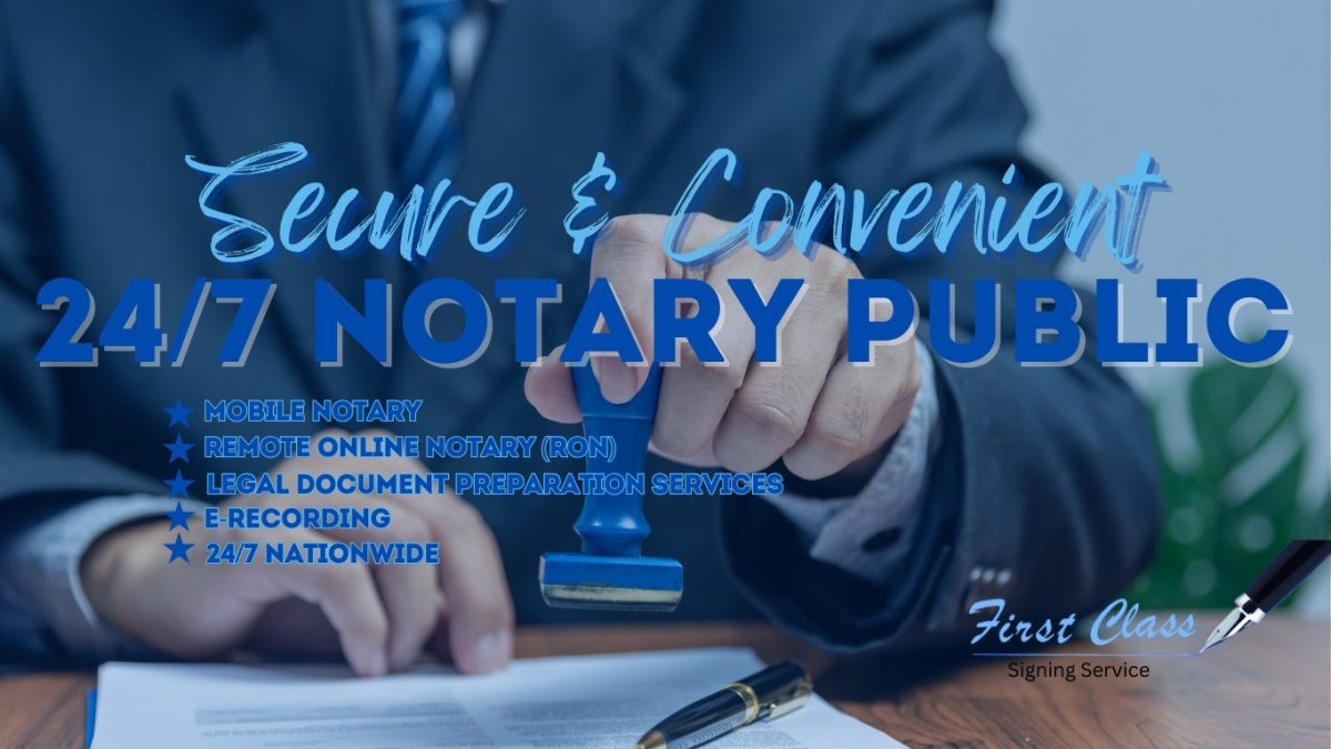 Mobile Notary & Remote Online Notarization | Pennsylvania | First Class ...