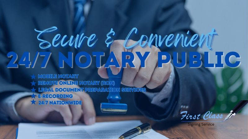 Mobile Notary & Remote Online Notarization | Pennsylvania | First Class ...